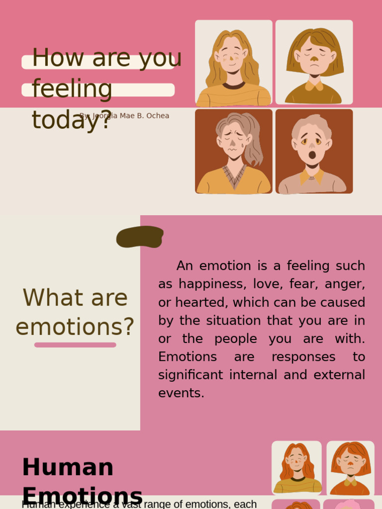 Colorful Illustrative Emotions Presentation | PDF | Emotions | Fear