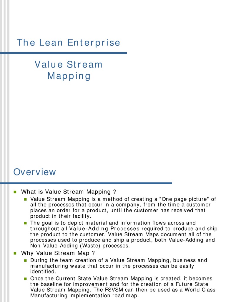 Mapping the Path to Improvement: A Guide to Creating Value Stream Maps ...