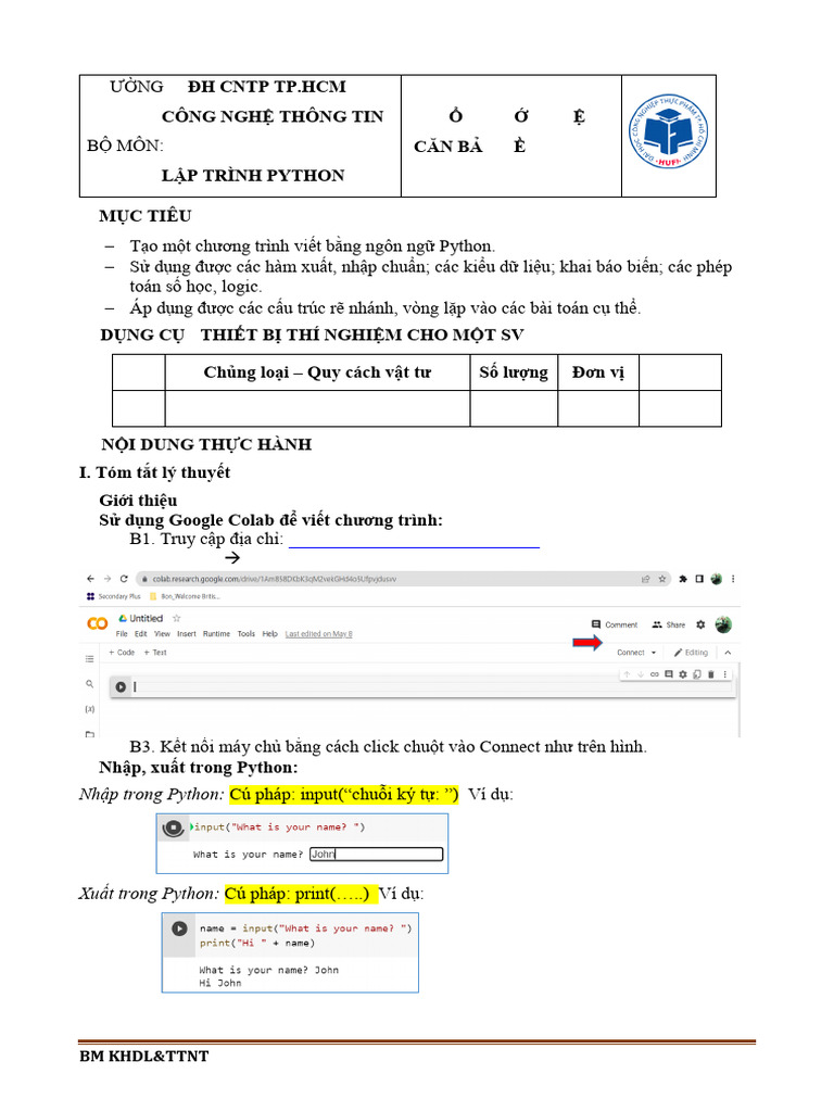 Tuan1 - Gioi Thieu Python | PDF
