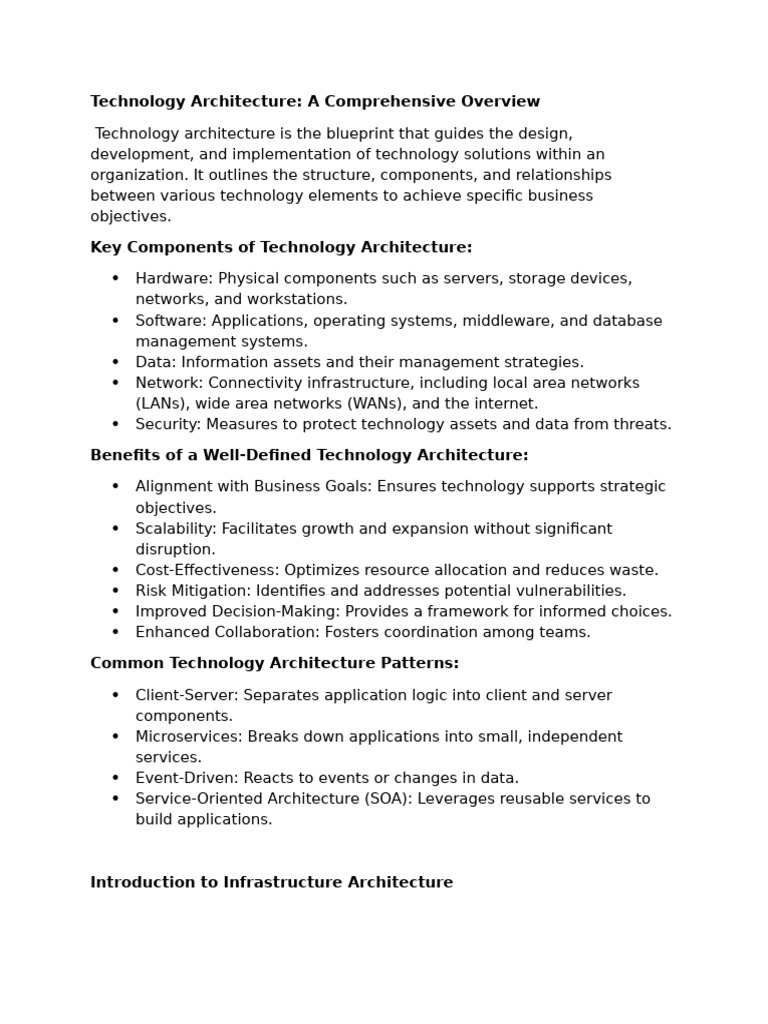 Tech Archi | PDF | Computer Network | Computer Data Storage