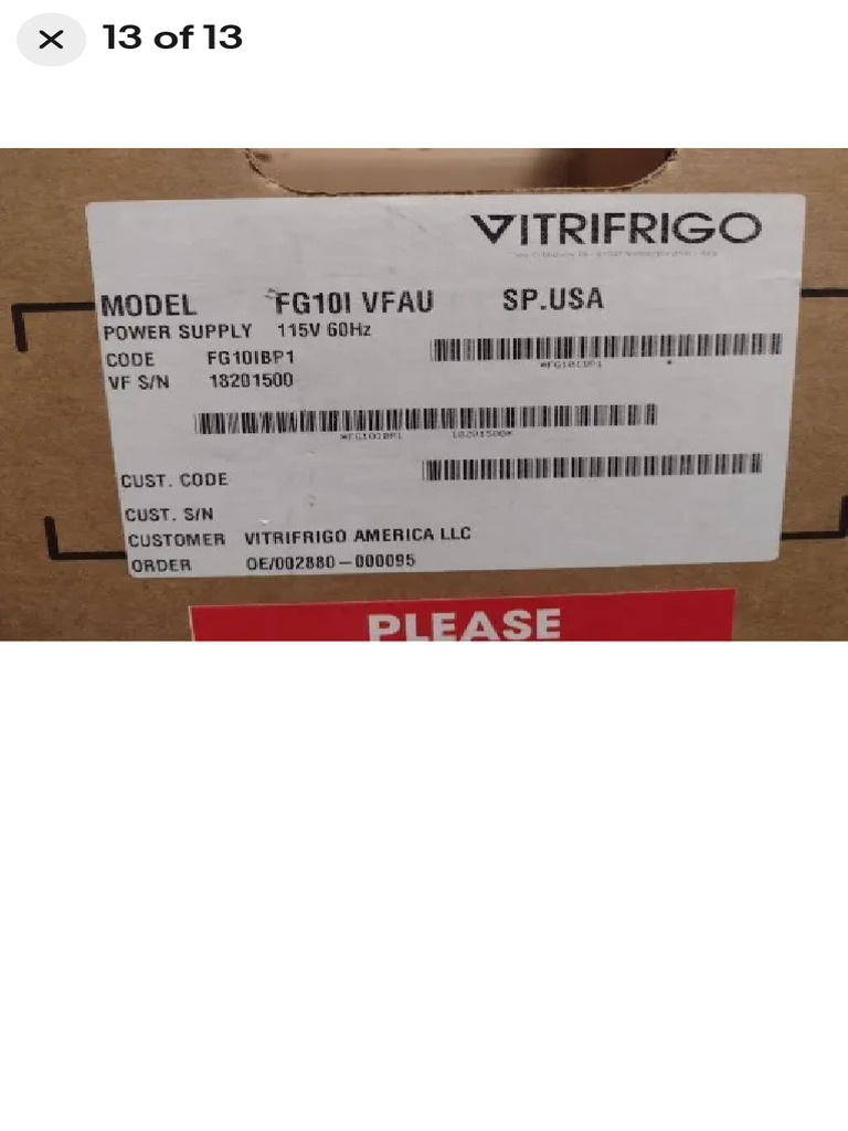 Vitrifrigo FG10I VFAU Compressor Powered Milk Refrigerator For Espresso ...