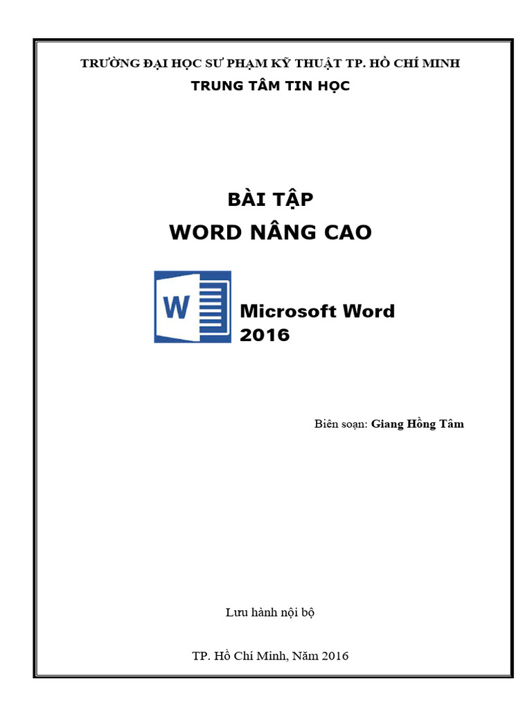 BT Word Nâng Cao 2016 | PDF