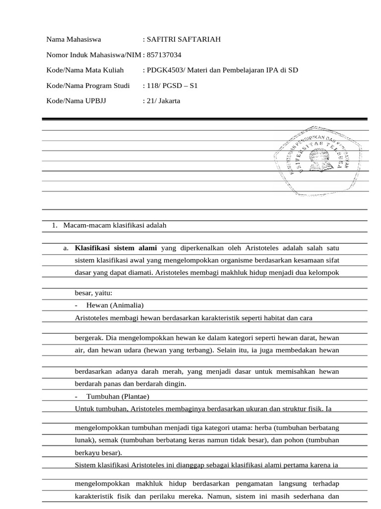 TT2 IPA SafitriSaftariah 857137034 | PDF