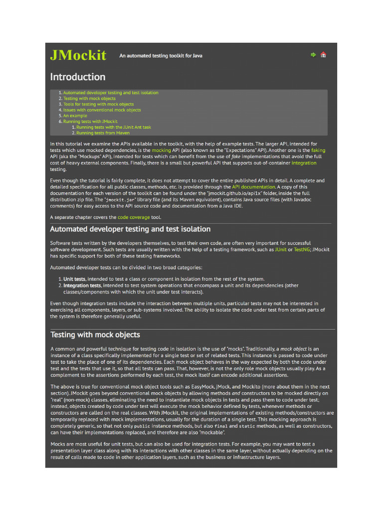 JMockit Tutorial Introduction | PDF