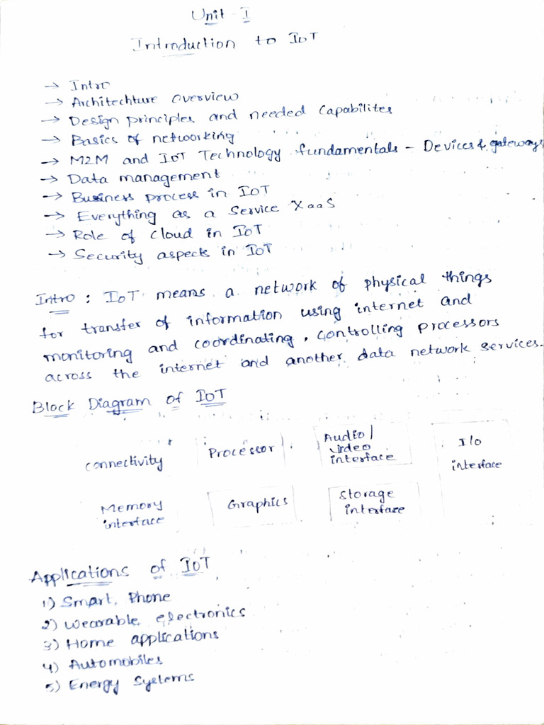 Iot Notes-1 | PDF
