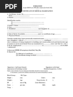 Form 11 | PDF | Physical Examination | Thorax
