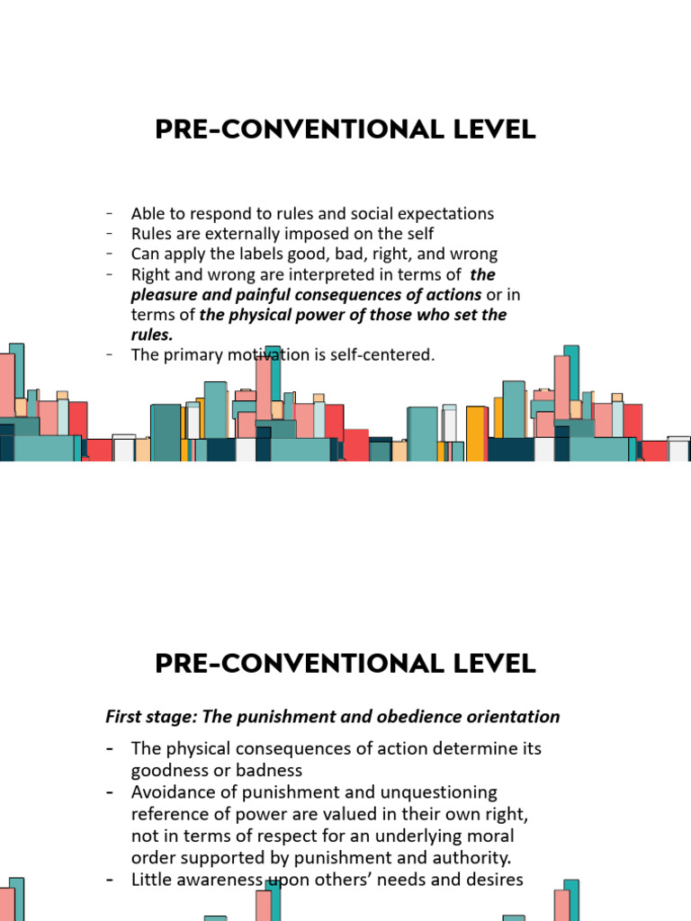 Pre-Conventional Level Development - 5 | PDF