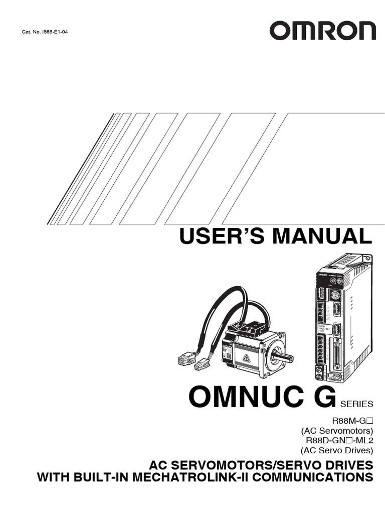 I566 G-Series Servo Drives Motors With Mechatrolink-Ii Users Manual en | PDF | Power Supply ...