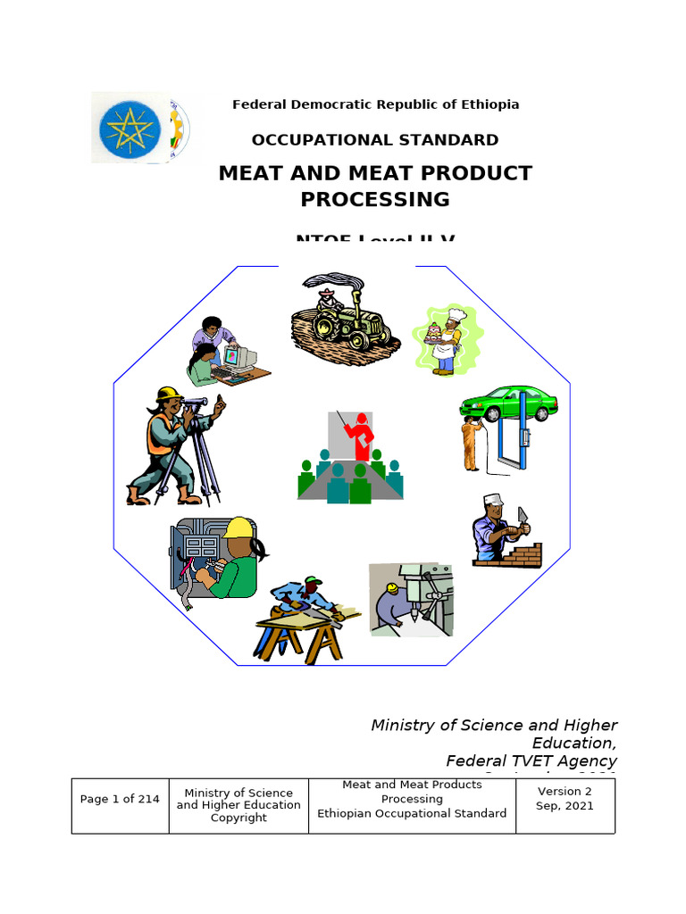 7-OS Meat and Meat Product Processing 2014 Revision | PDF | Animal ...