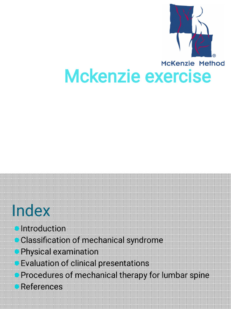 Mckenzie. pdf | PDF | Back Pain | Anatomical Terms Of Motion