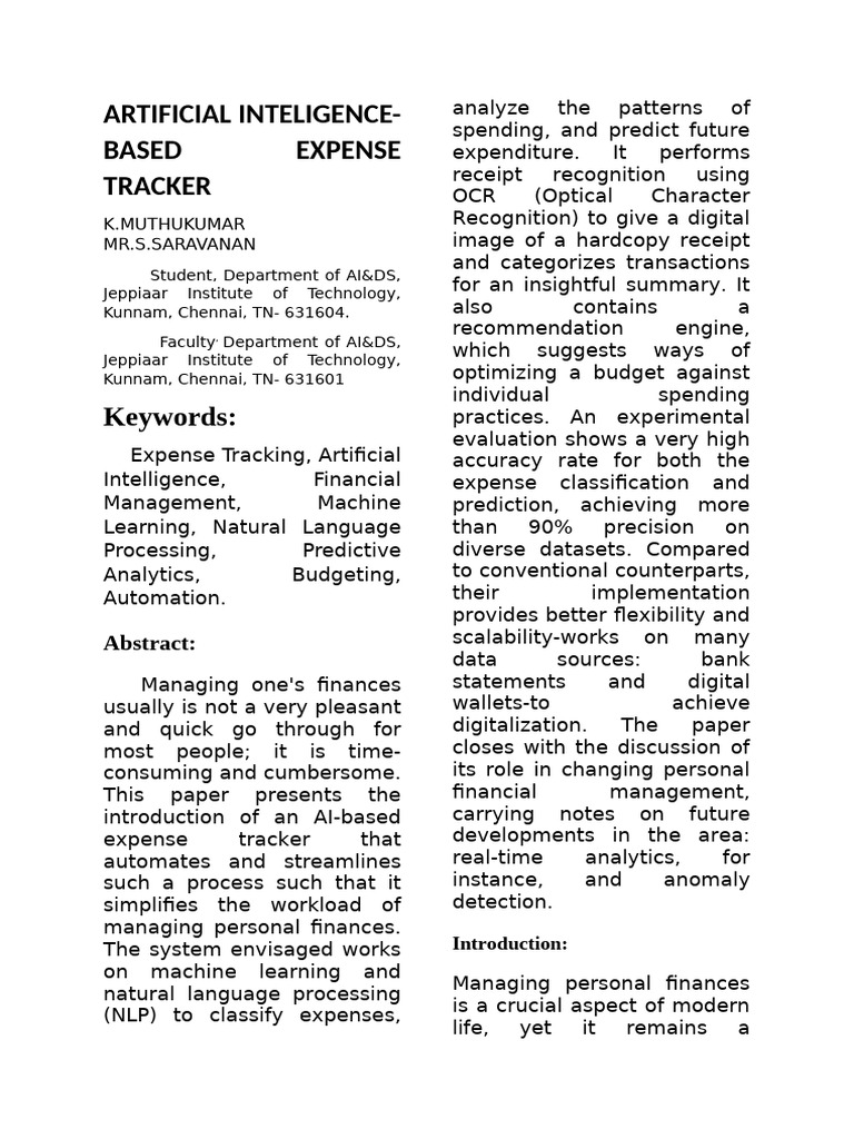 Muthukumar K Paper | PDF | Machine Learning | Usability Muthukumar K Paper | PDF | Machine Learning | Usability