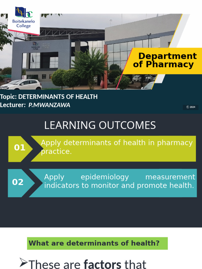 Lecture Three - Determinants of Health - 2 | PDF | Substance Abuse | Substance Dependence