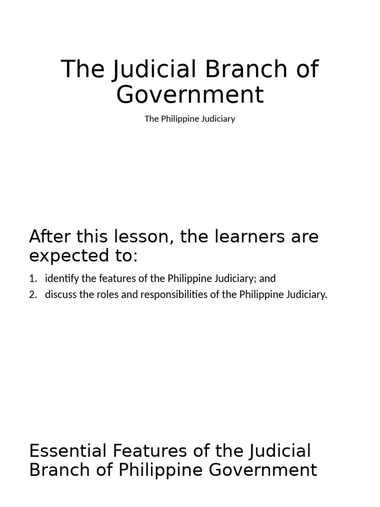 The Judicial Branch of Government | PDF | Social Science