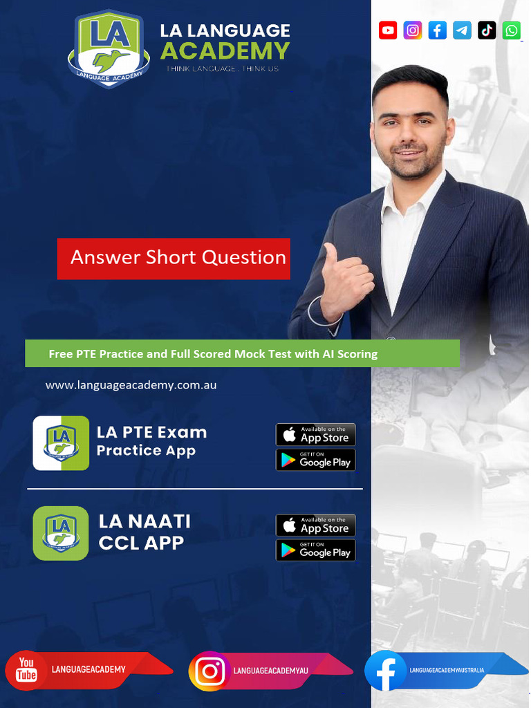 PTE Practice: Answer Short Questions | PDF