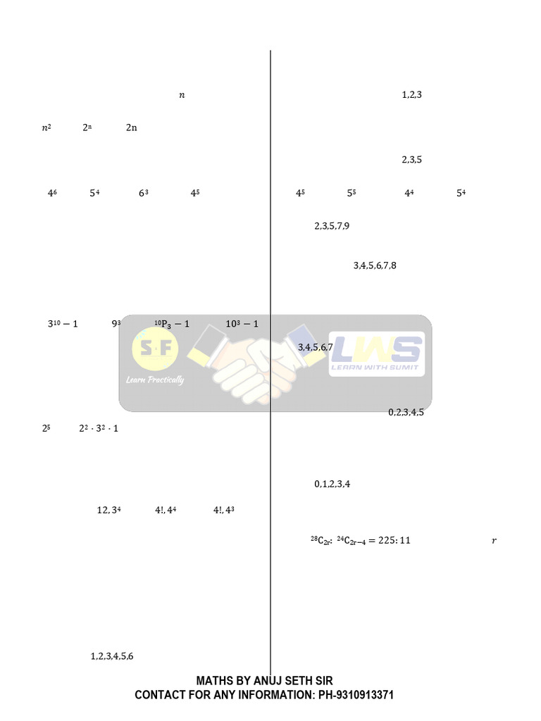 Permutation & Combination Practice Questions | PDF | Bead | Consonant