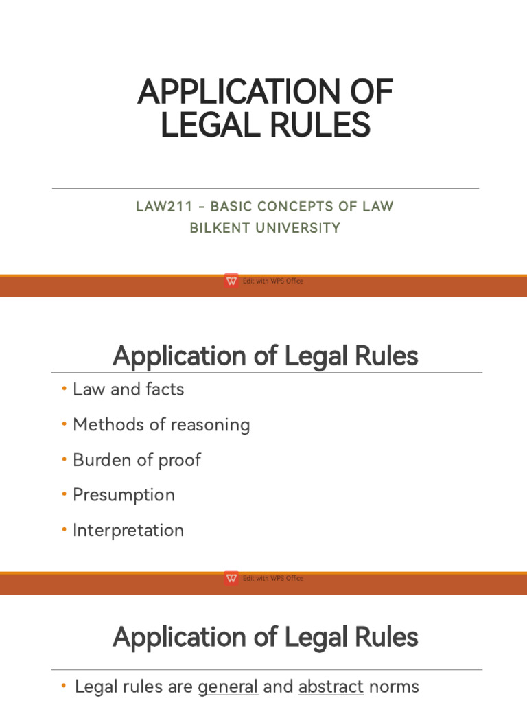 Law Application for Students | PDF | Burden Of Proof (Law) | Common Law