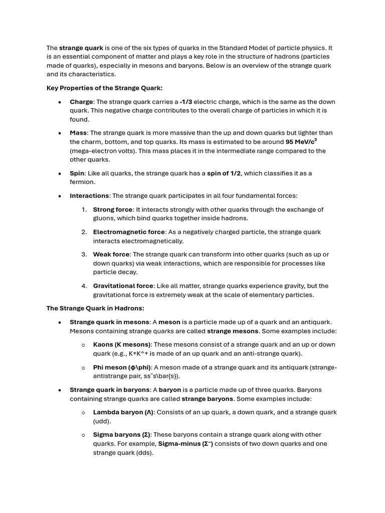 4 | PDF | Quark | Elementary Particle