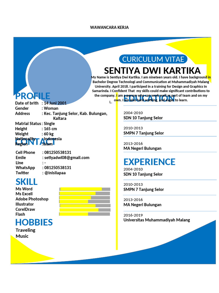 Wawancara Kerja | PDF | Karier & Perkembangan