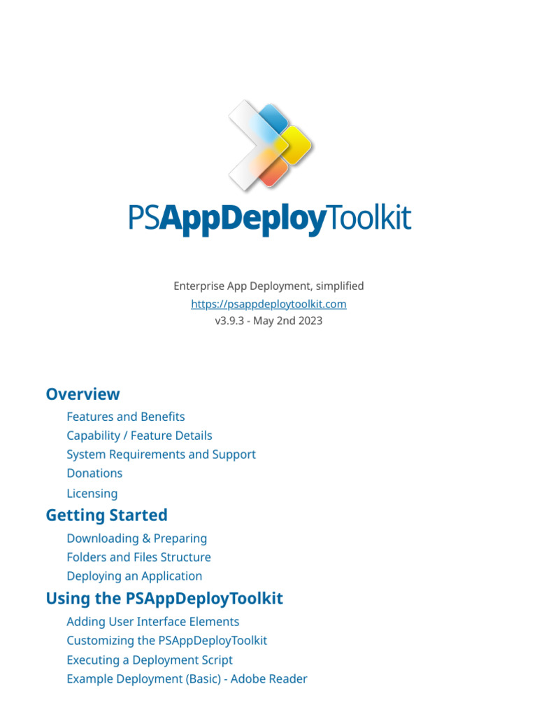 P Sapp Deploy Toolkit | PDF | Installation (Computer Programs) | Command Line Interface