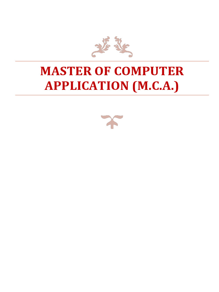Assignment MCA Syllabus - Batch - 2021-2023 | PDF | Statistics | Constructor (Object Oriented ...