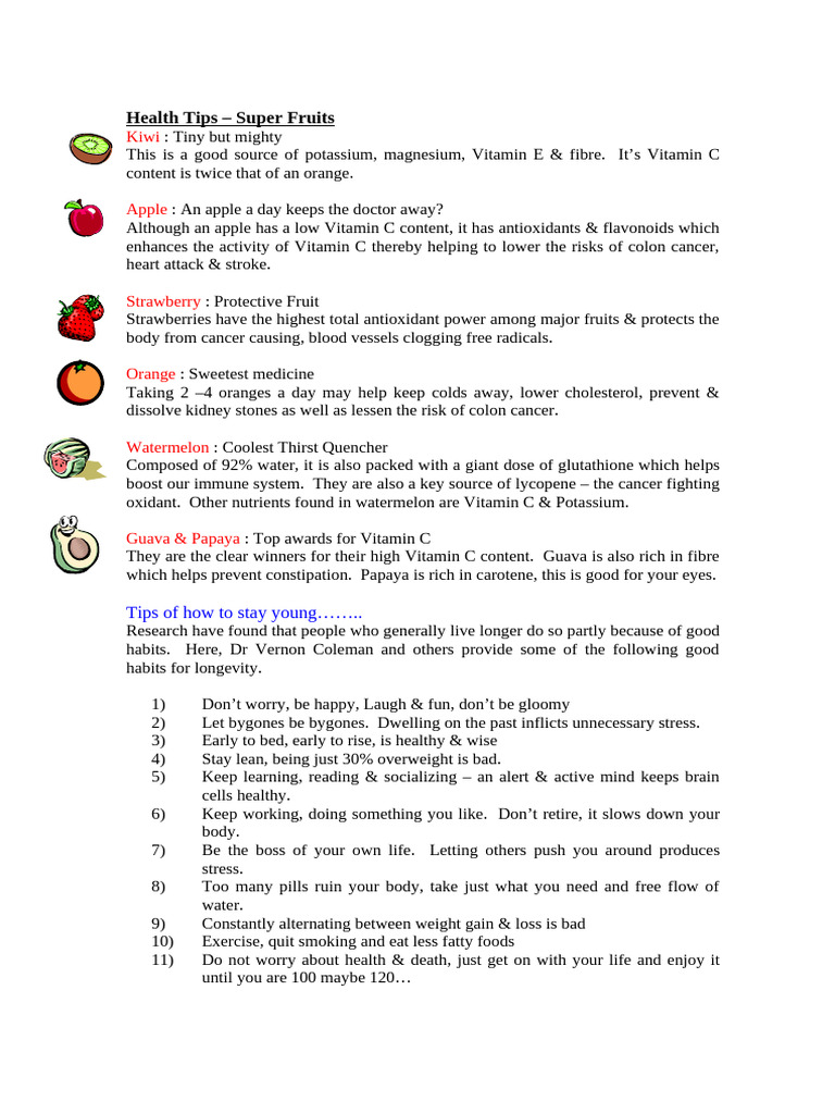 FRUIT | PDF | Self-Improvement | Wellness