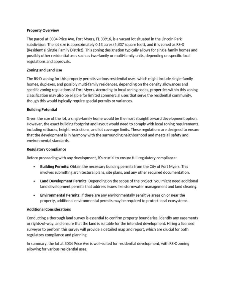 Land Survey | PDF | Zoning | Land Lot