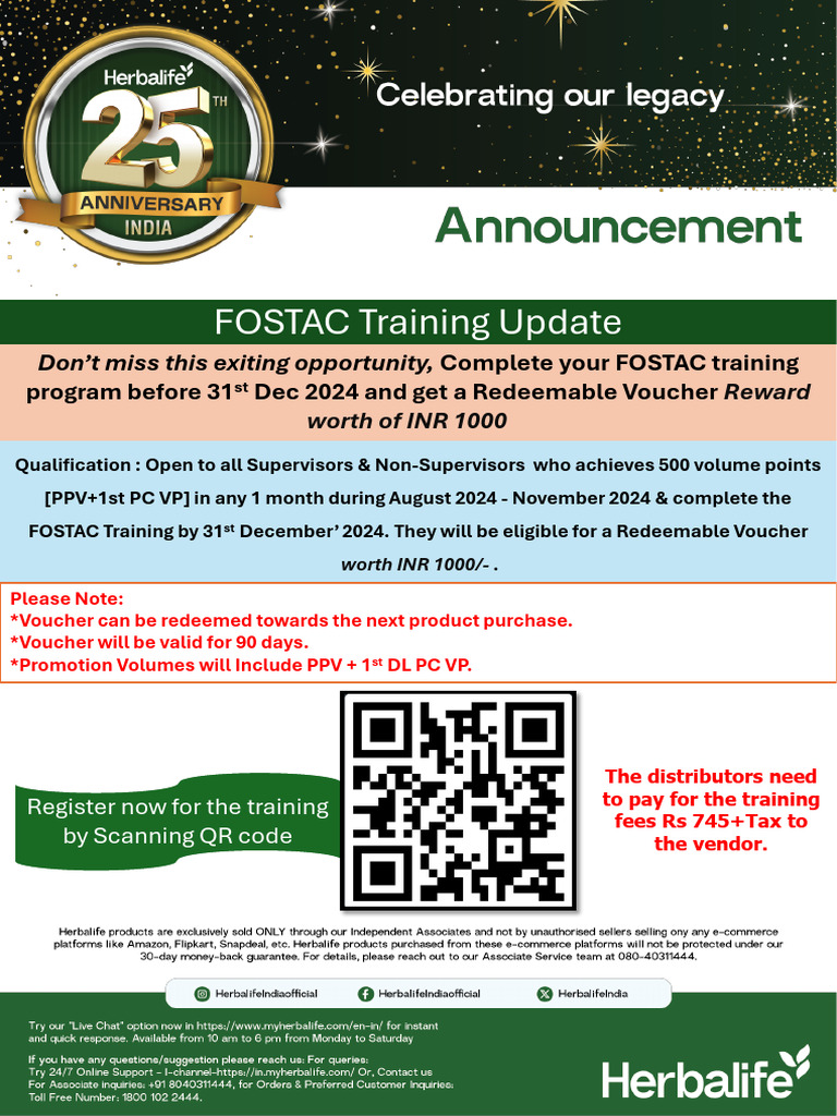 FOSTAC Training Update - Flyer | PDF