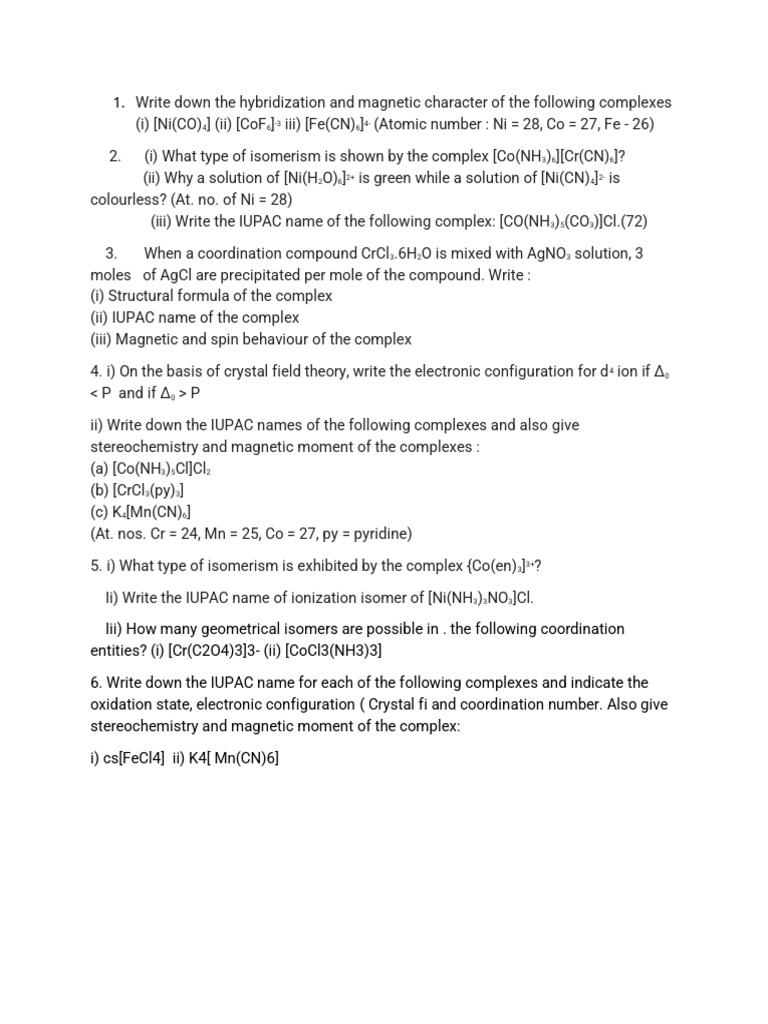 Coordination Test | PDF