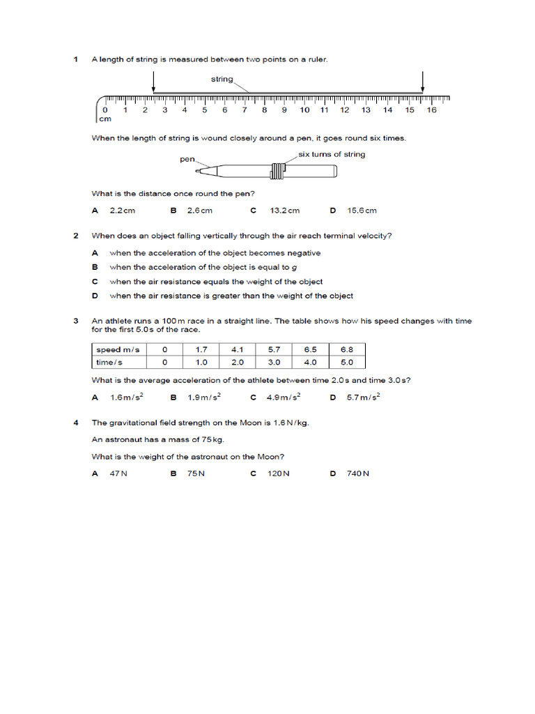Grade 8 Revision 17M | PDF