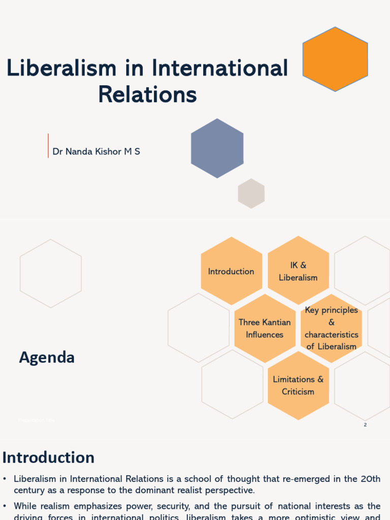Liberalism in International Relations | PDF | Liberalism | Democracy