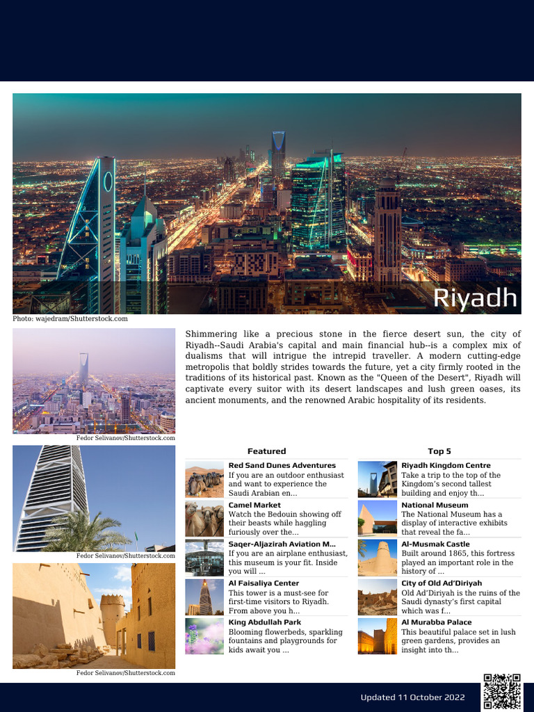 Discover Riyadh: A Travel Guide | PDF | Riyadh