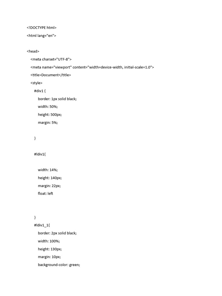 HTML Layout with CSS Styling | PDF | Technology & Engineering