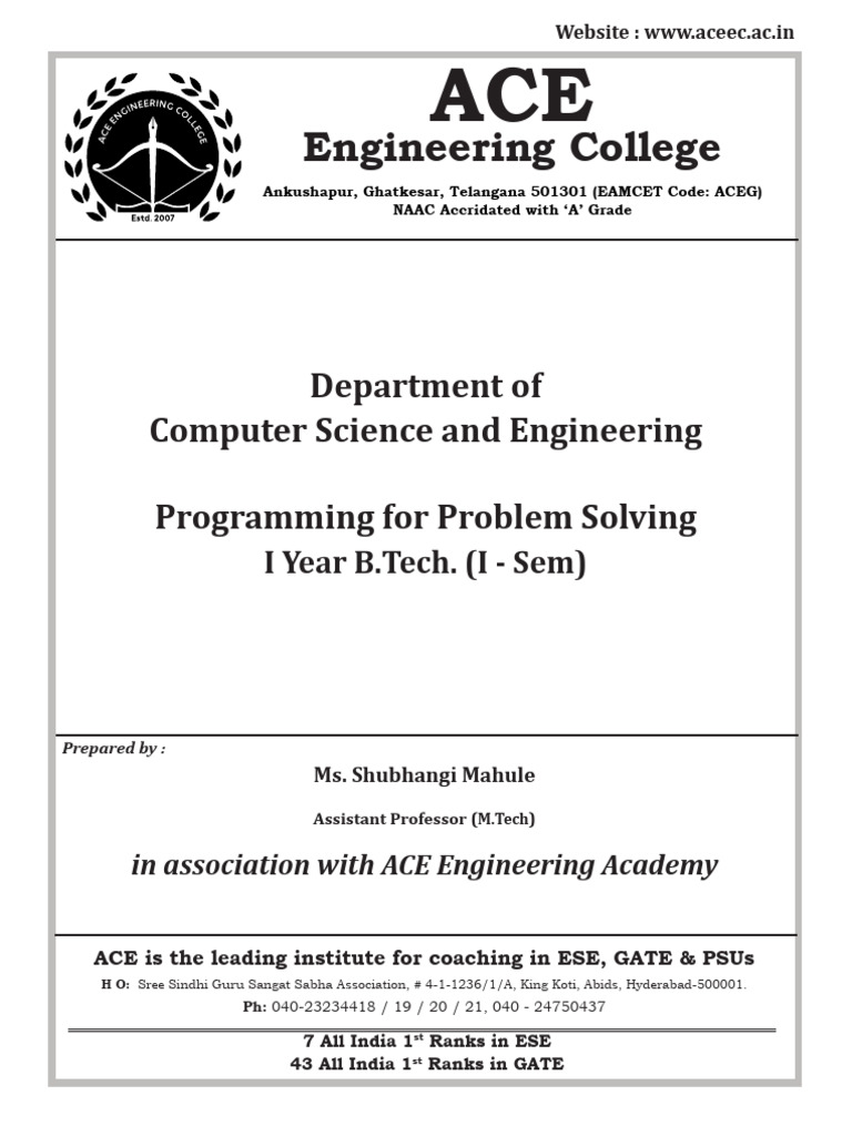PPS Unit 2 | PDF | Pointer (Computer Programming) | Integer (Computer ... PPS Unit 2 | PDF | Pointer (Computer Programming) | Integer (Computer ...
