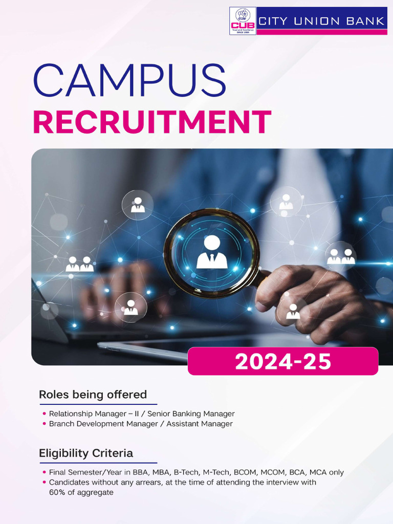 CUB JD - Assistant Manager & Relationship Manager II | PDF