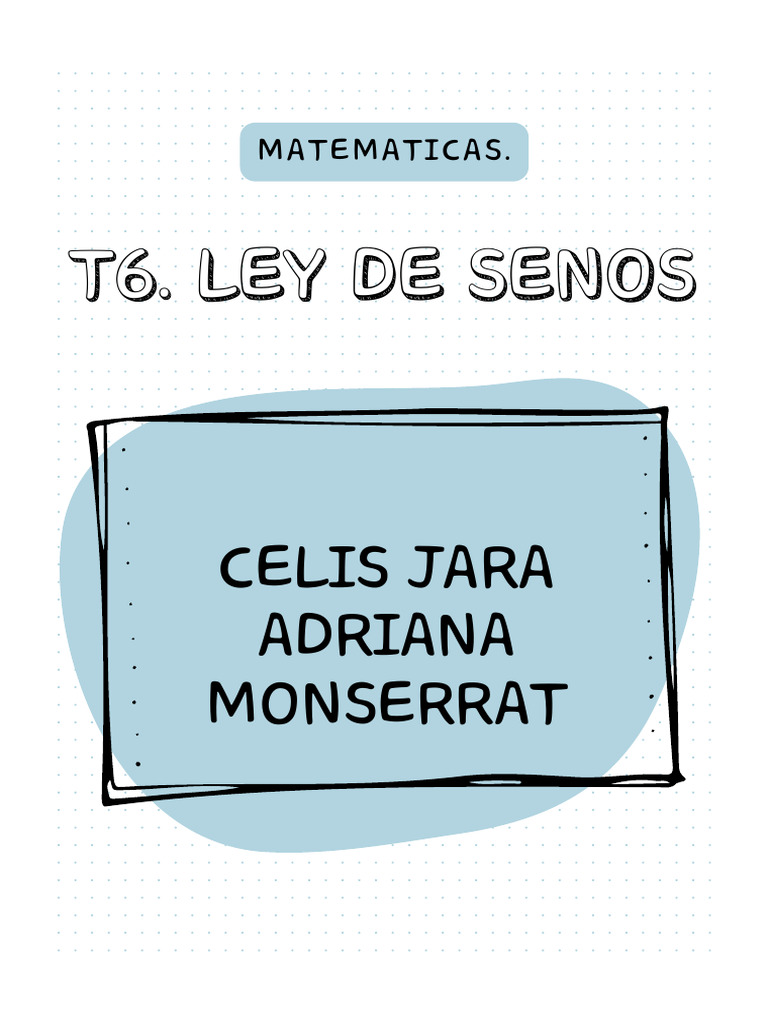 T6. Ley de Senos | PDF