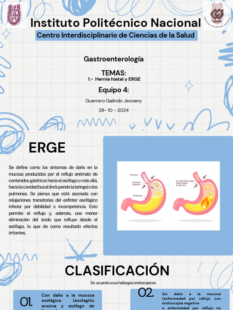 Hernia Hiatal y Erge | PDF | La enfermedad por reflujo gastroesofágico | Especialidades Medicas