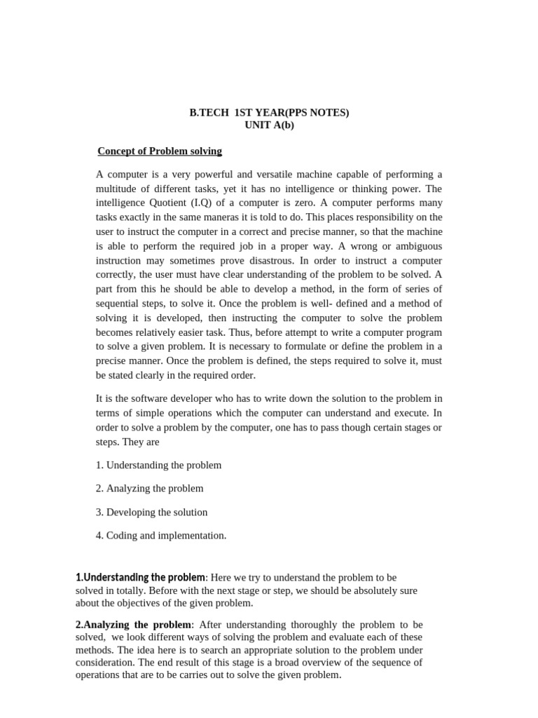 PPS UNIT A(b) | PDF | Algorithms | Computer Programming