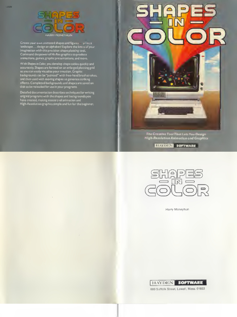 Shapes in Color Manual Apple II (Hayden Software 1982) - Text | PDF | Cursor (User Interface ...