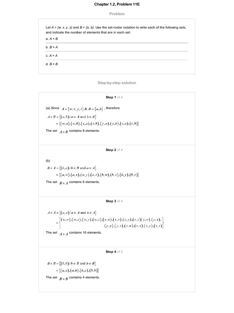 Problem: A (W, X, Y, Z) B (A, B) | PDF