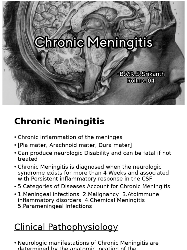 Chronic Meningitis 04 | PDF | Meningitis | Cerebrospinal Fluid