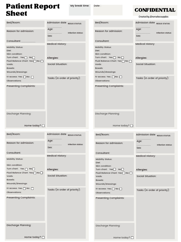 Handover_Sheet | PDF | Emergency Department | Health Sciences