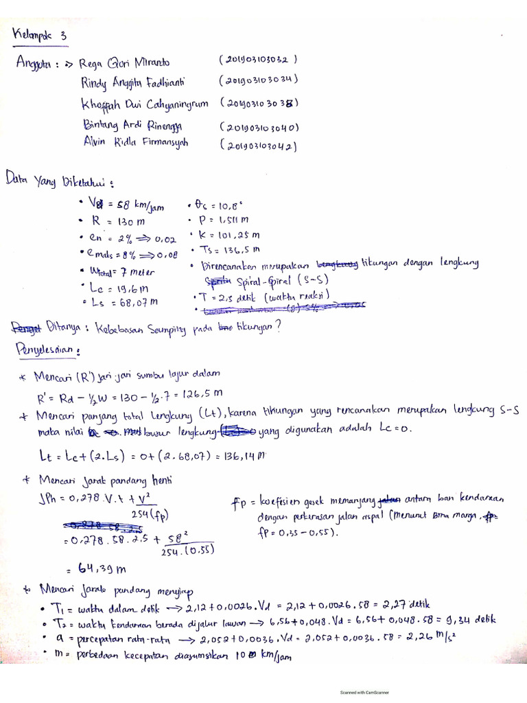 D3 - B - Kelompok 3 - Tugas Kebebasan Samping | PDF