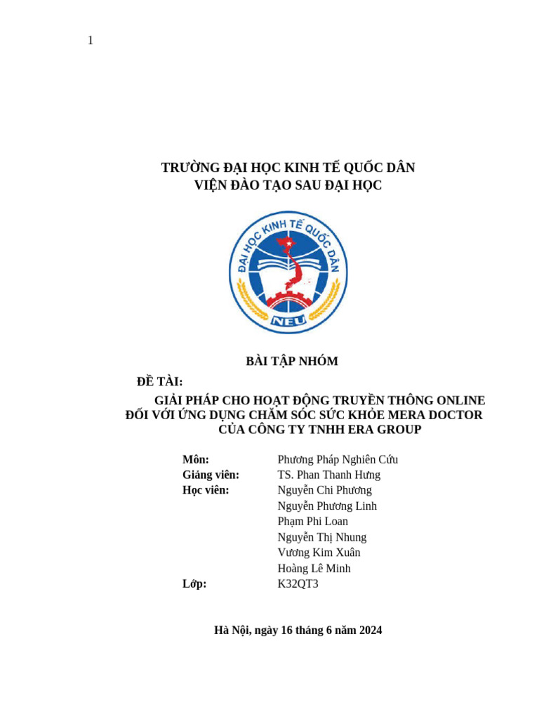 Bài tập nhóm 2 PPNC | PDF