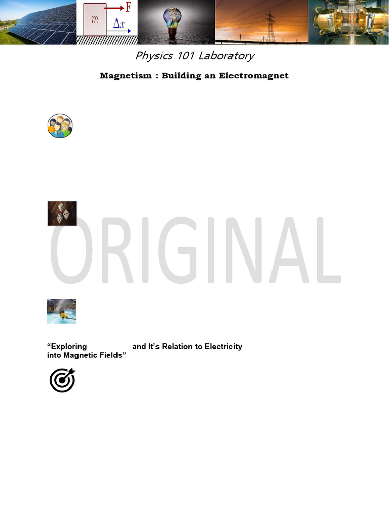Building an Electromagnet Experiment | PDF | Magnetism | Electricity