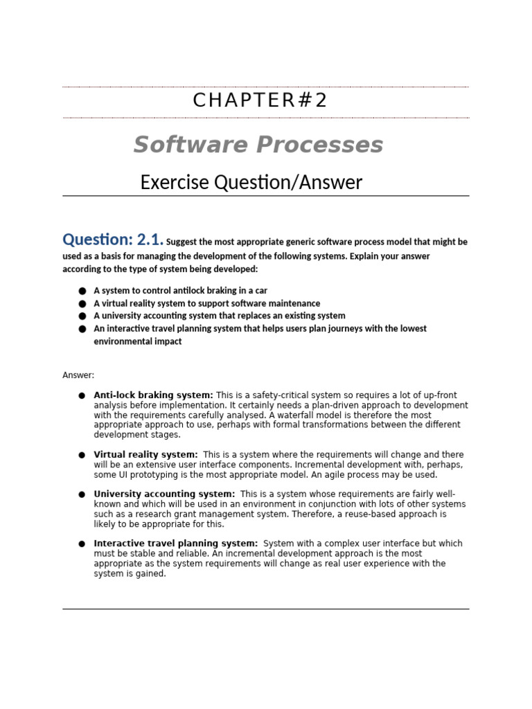 Chapter 2 Software Engineering | PDF | System | Databases