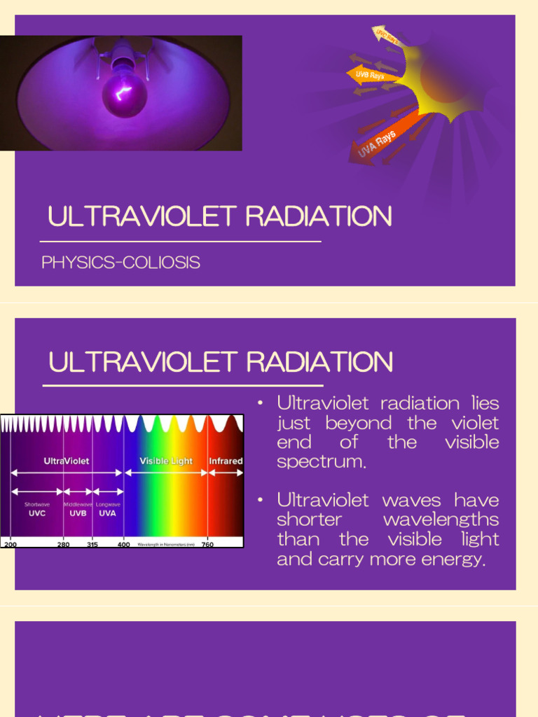 Uses and Effects of Ultraviolet Radiation | PDF | Home & Garden ...