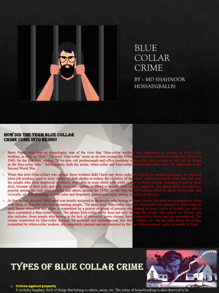 Blue Collar Crime | PDF | Crimes | Crime & Violence