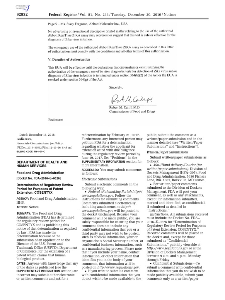 FDA 2016 E 0626 0006 - Content | PDF | Food And Drug Administration ...