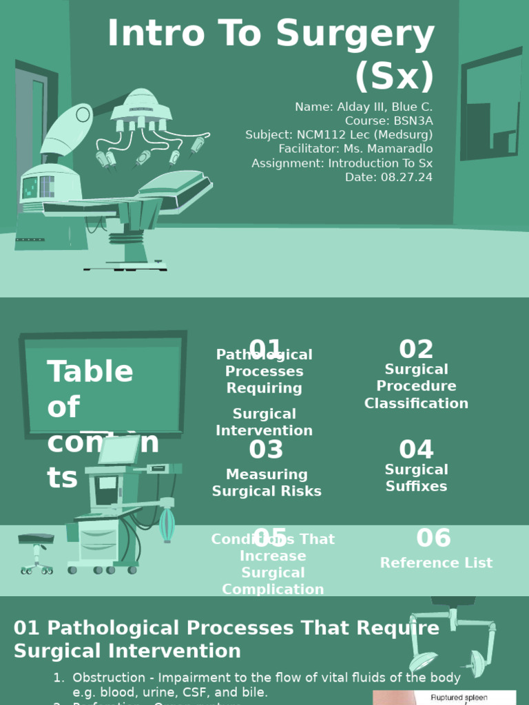 Surgical Procedures Overview | PDF | Surgery | Anesthesia