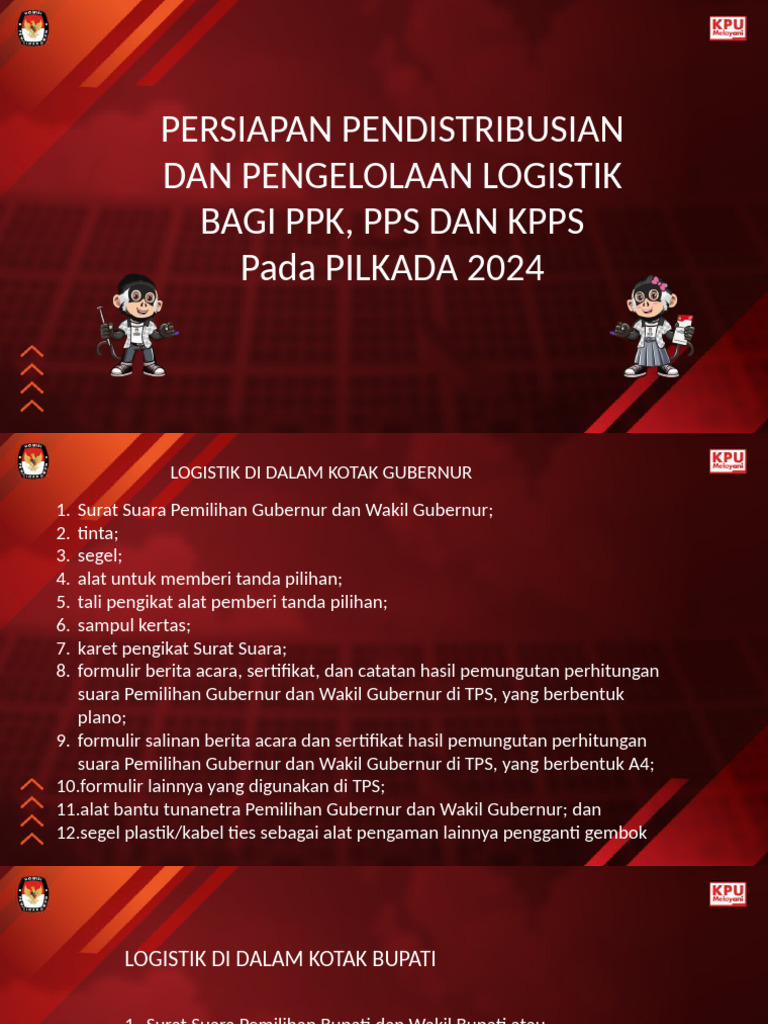 Materi Ketua Logistik PPK Pps | PDF